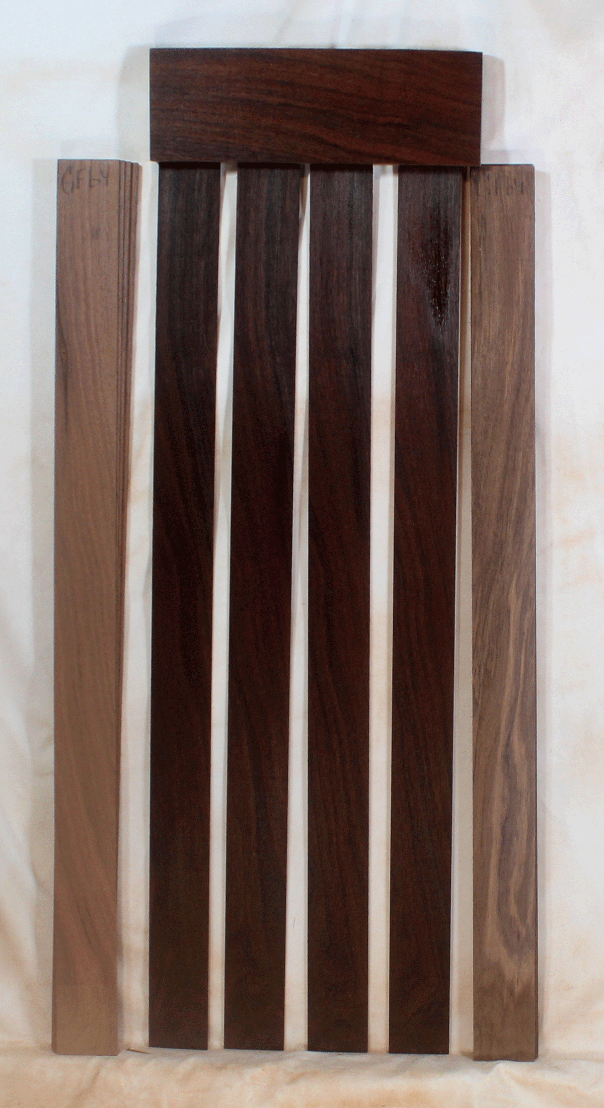 Claro Walnut Lute Ribs with Neck (GF64) — Wood From the West