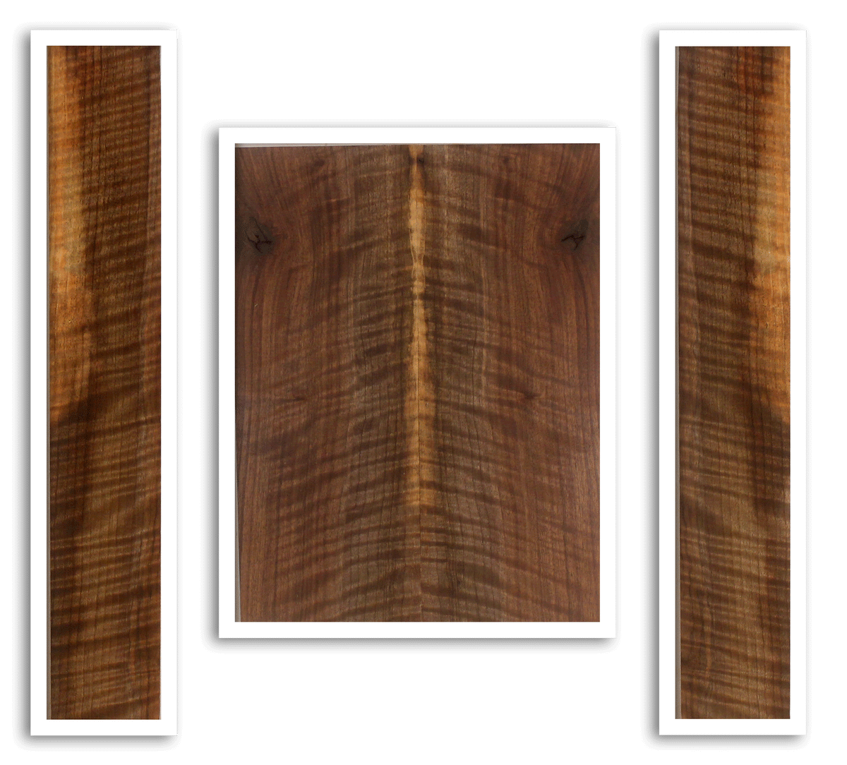 Claro Walnut Ukulele Back and Sides, Baritone Size, Orchard Recovery E ...