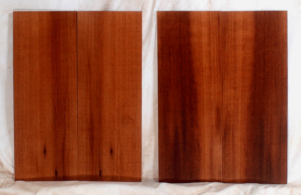Redwood Ukulele Soundboards (DU65) Two Sets — Wood From the West