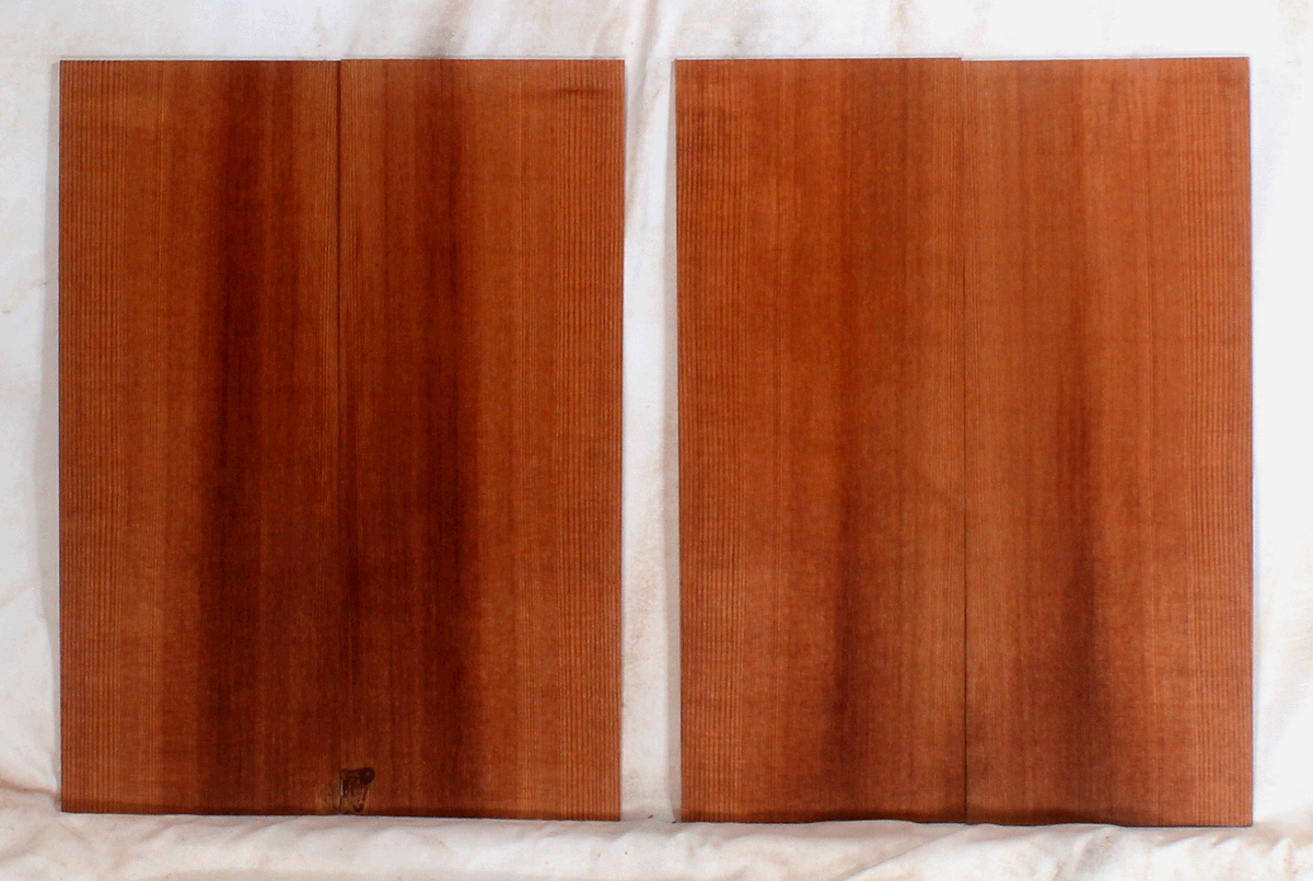 Redwood Ukulele Soundboards (DU68) Two Sets — Wood From the West